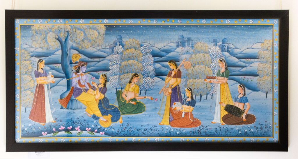 Krishna with Gopiya 2 - NALINI CREATIONS